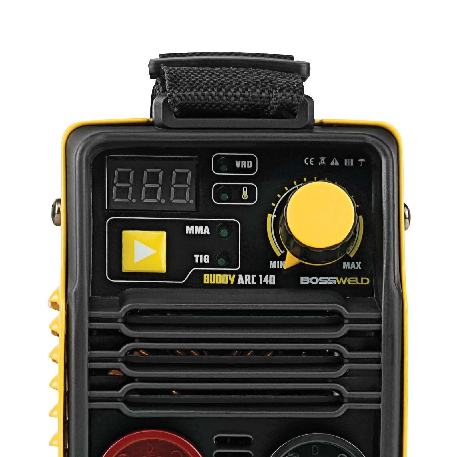 BOSSWELD Buddy Arc 140 VRD DC Stick & Lift Arc TIG Welder MMA Inverter ...