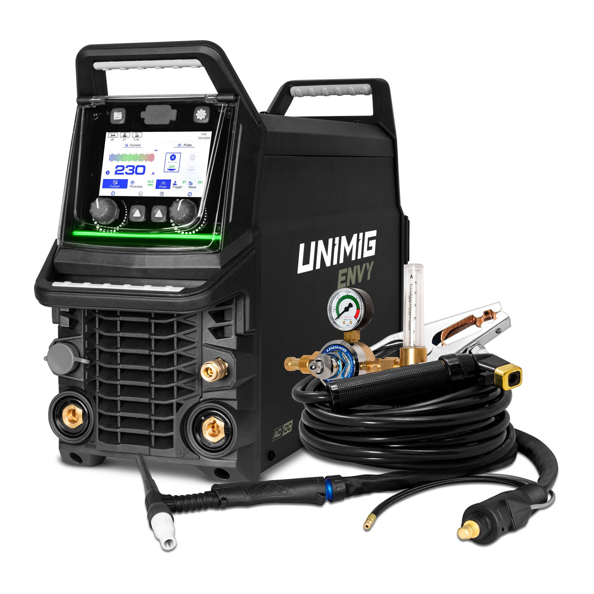 UNIMIG ENVY 230 AC/DC Tig Stick MMA Welder + T2 Gun Torch Machine ACDC ...